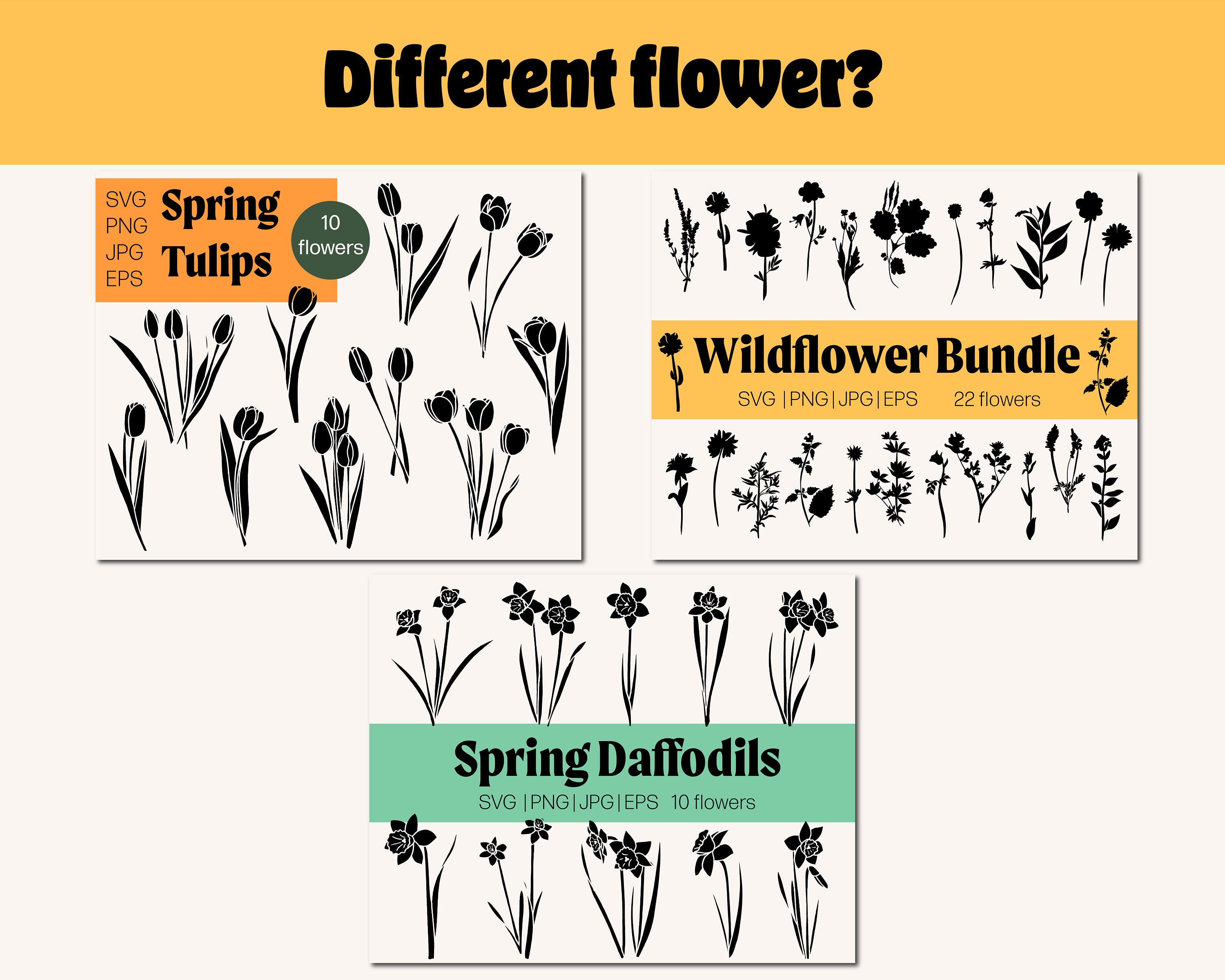 Spring Crocuses SVG Bundle | Crocus Svg, Spring Flowers Svg, Floral Svg ...