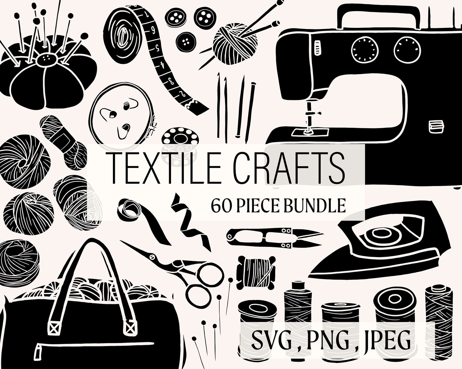 I’d Rather Be Sewing SVG Bundle | Textile Supplies Svg,crochet Svg ...