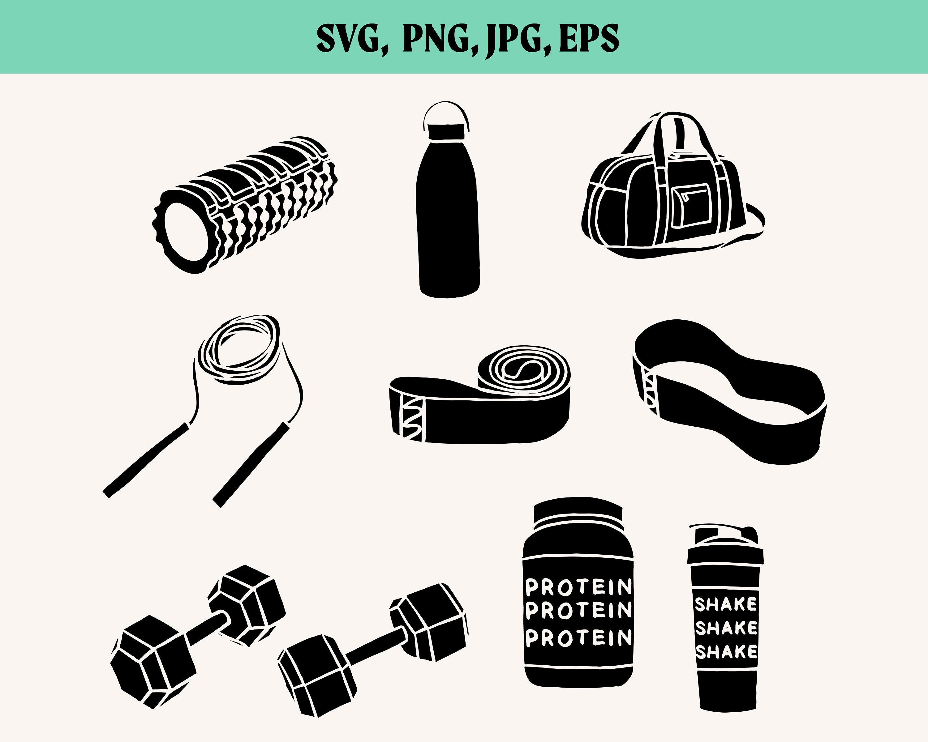 Workout PNG Bundle Workout Svg, Sports Svg, Yoga Svg, Weight Lifting ...