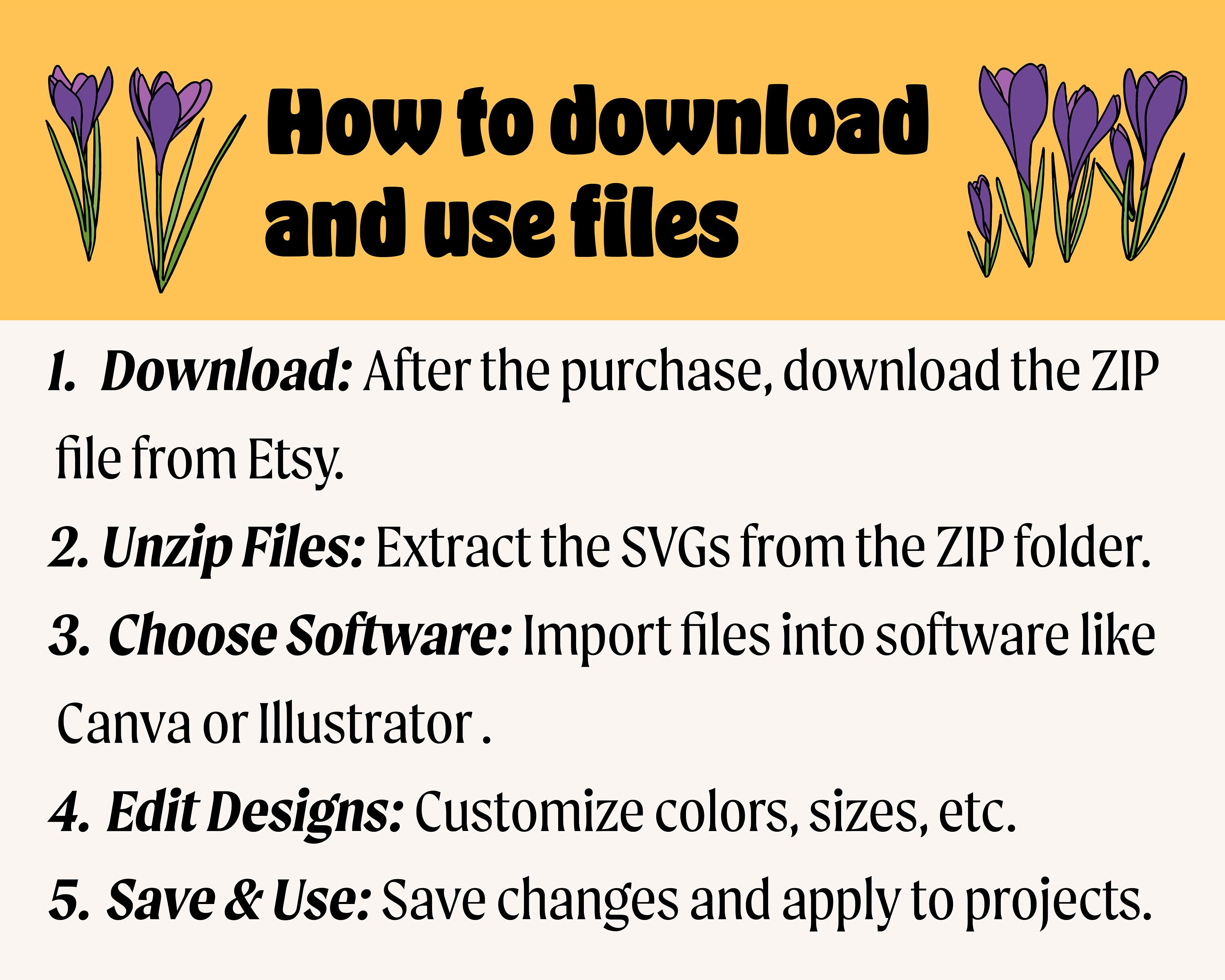 Spring Crocuses SVG Bundle Crocus Svg, Spring Flowers Svg, Floral Svg ...