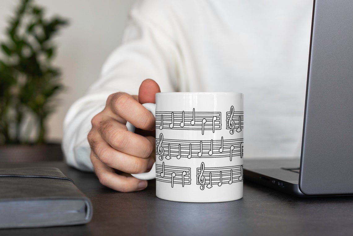 Music Notes SVG Bundle 34 Musical Note Svgs, Music Teacher Svg, Hand ...