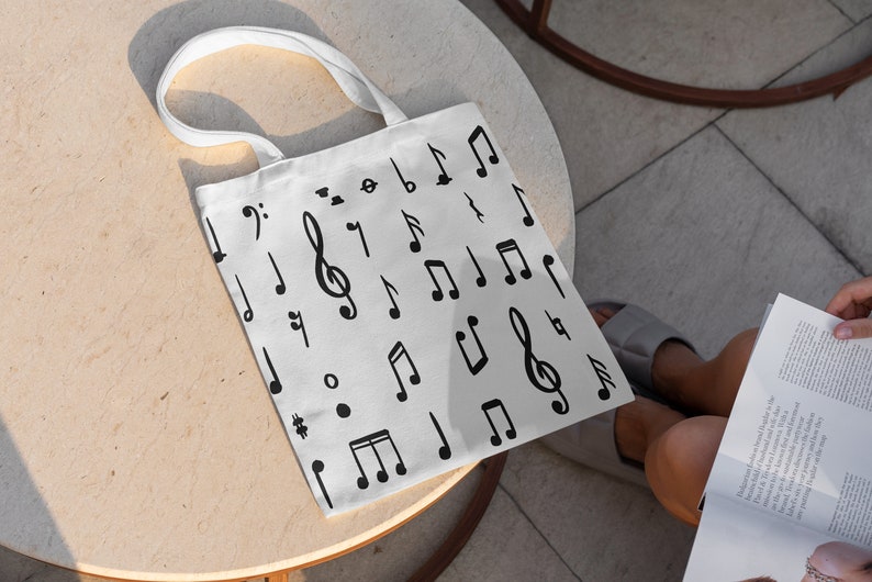 Music Notes SVG Bundle 34 Musical Note Svgs, Music Teacher Svg, Hand ...