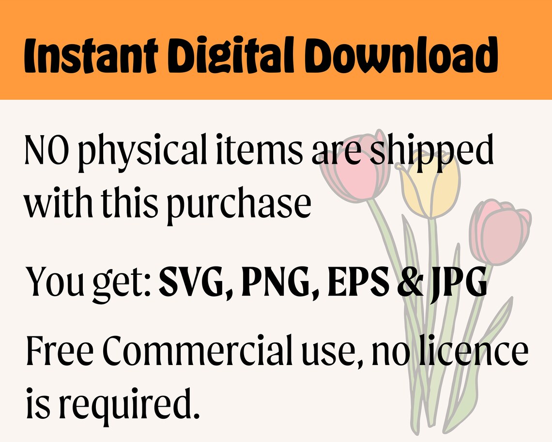 Spring Tulips SVG Bundle Tulip Svg, Spring Flowers Svg, Floral Svg ...
