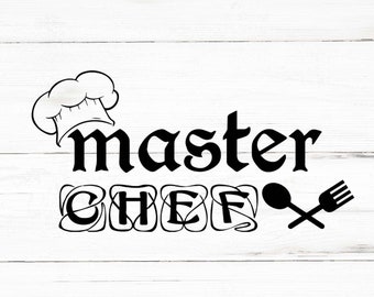 Master Chef Svg - Etsy