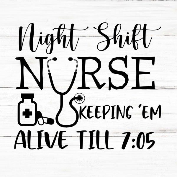 Nurse Night Shift Svg - Etsy