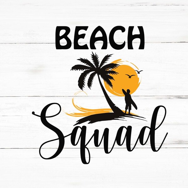 Beach Squad Svg - Etsy