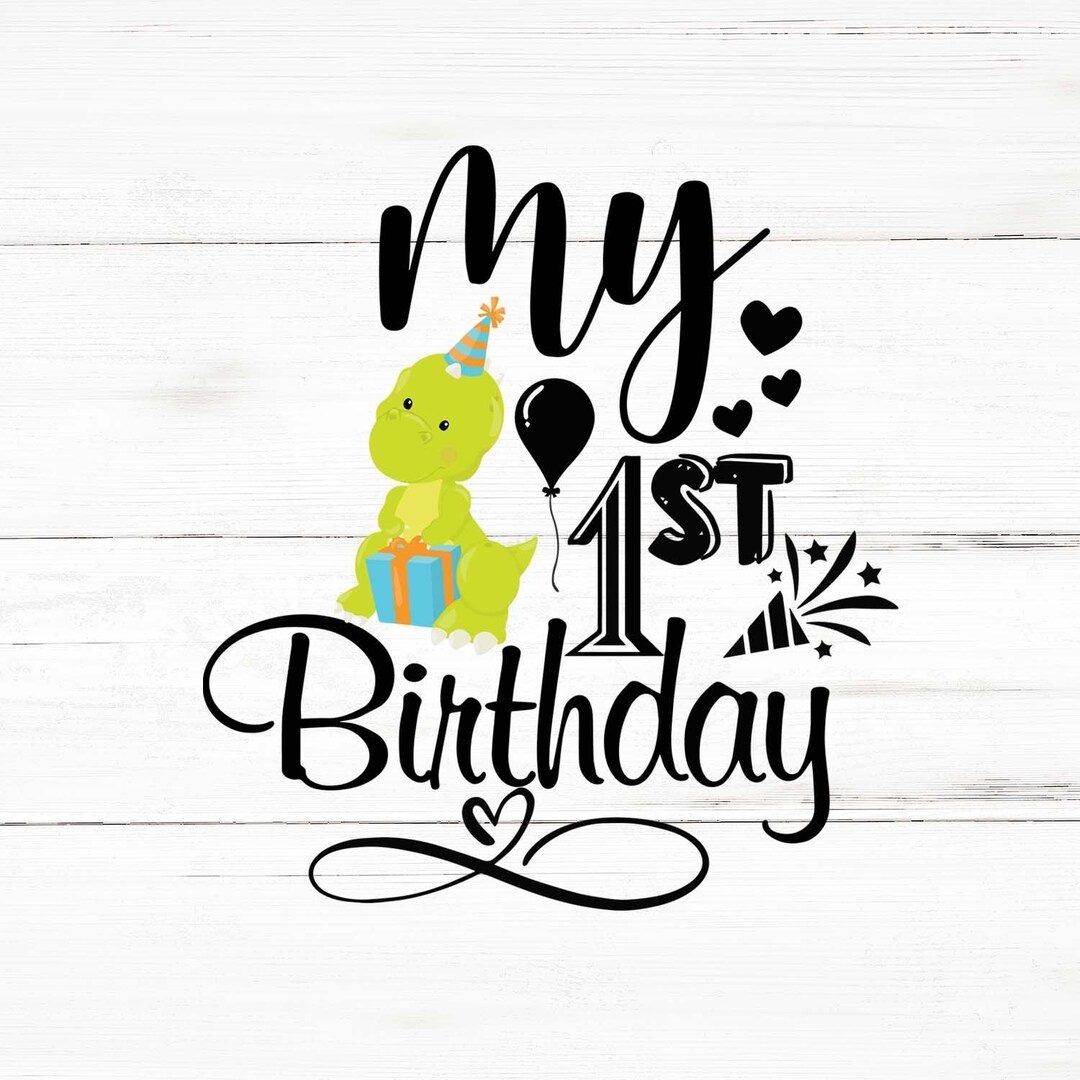 My 1st Birthday Svg, My 1st Birthday Png, My 1st Birthday Bundle, My ...
