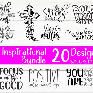 Inspirational Quotes Bundle Svg, Motivational Quotes Bundle Svg ...