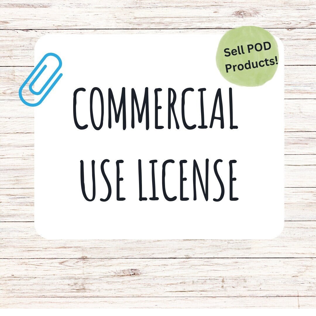 Commercial Use License for ALL Designs - Etsy