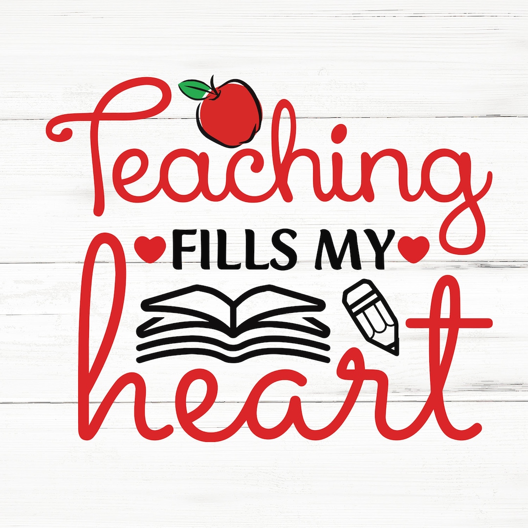 Teaching With Heart Svg ,teacher Valentine,teacher Svg,teacher Shirt ...