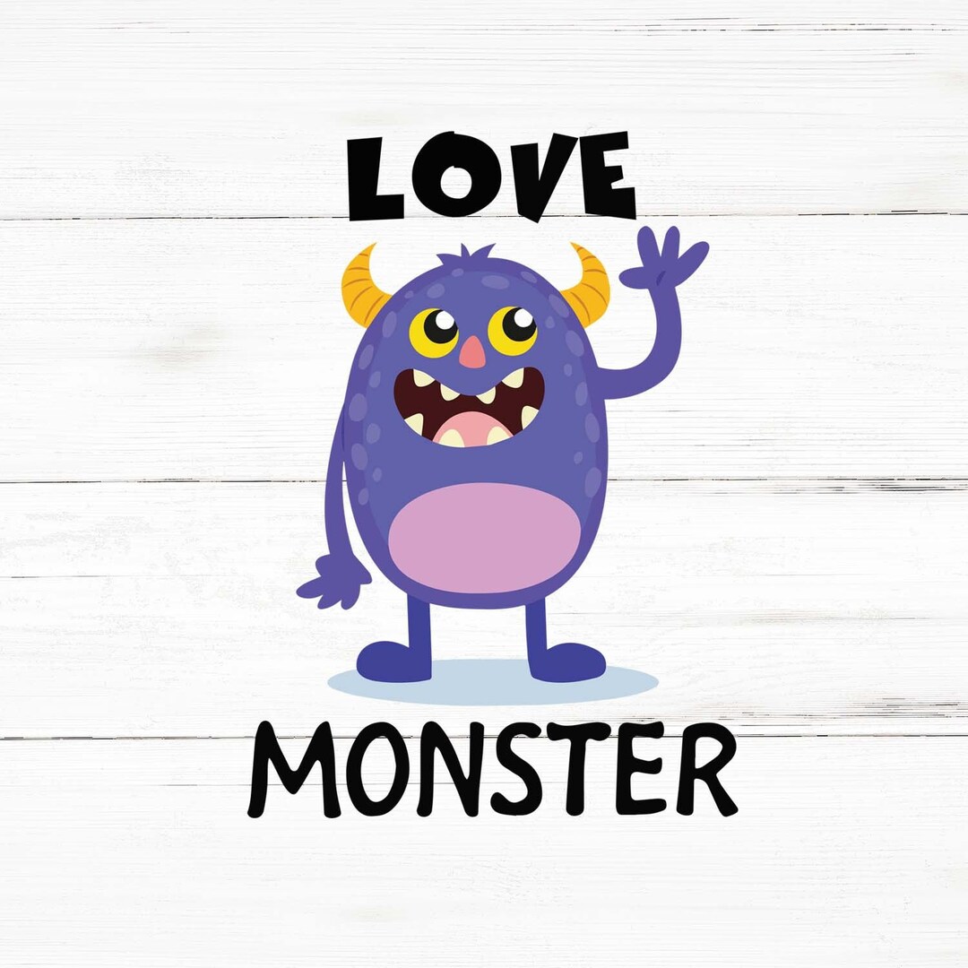 Love Monster Svg Love Monster Png Love Monster Bundle Love - Etsy