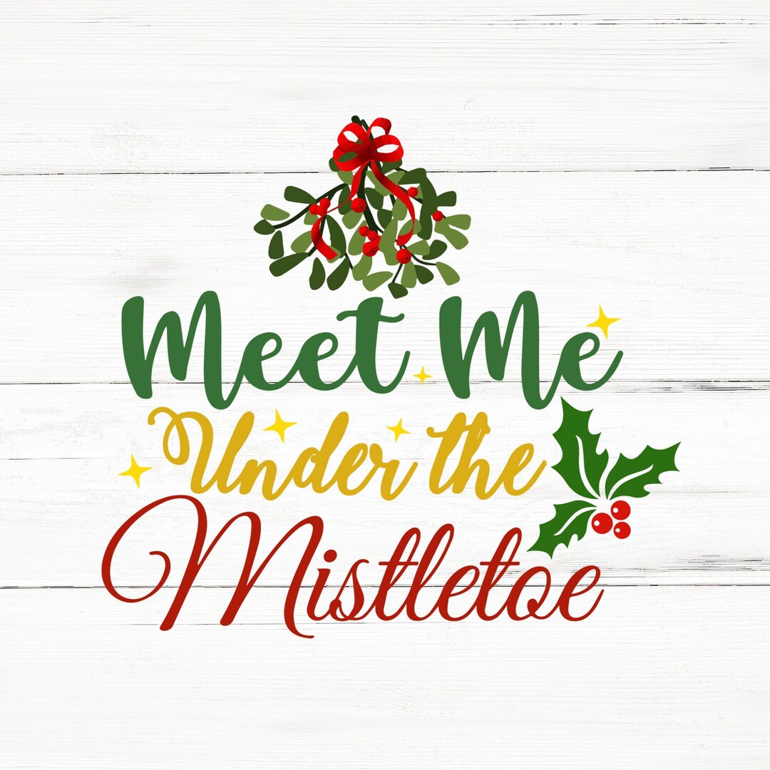 Christmas Svg, Mistletoe Svg Christmas Png, Mistletoe Png, Holiday PNGS ...