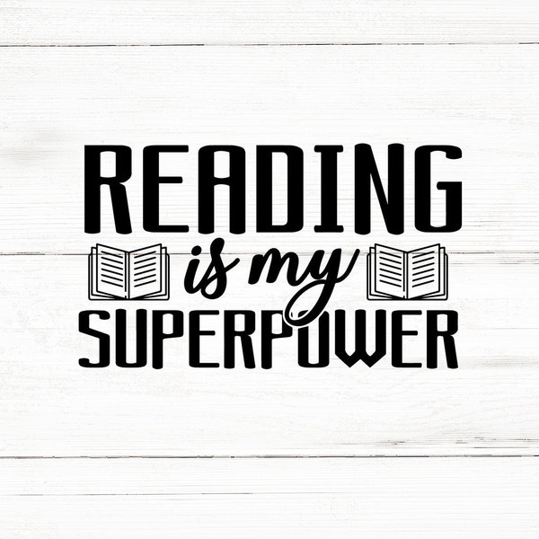 Reading is My Superpower - Etsy