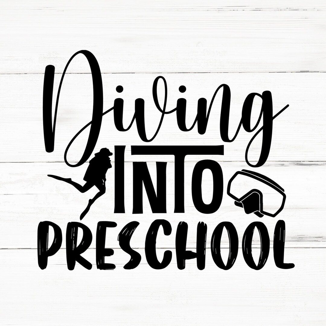 Diving Into Preschool Svg, Diving Into Preschool Png, Diving Into ...