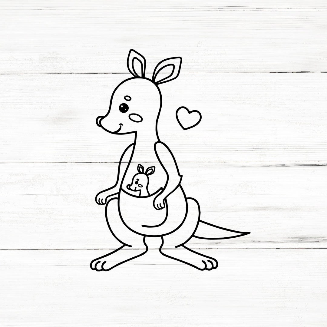 Kangaroo Svg, Marsupials Png, Marsupials Bundle, Marsupials Designs ...