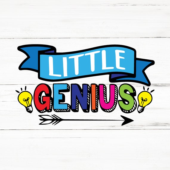 Little Genius Svg Little Genius Png Little Genius Bundle | Etsy