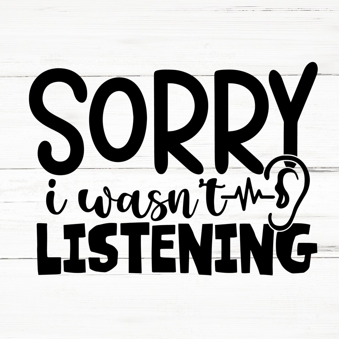 Listening Svg, Listening Png , Funny Svg Bundle,funny Svg Files,funny ...