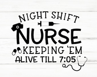 Night Shift Svg | Etsy
