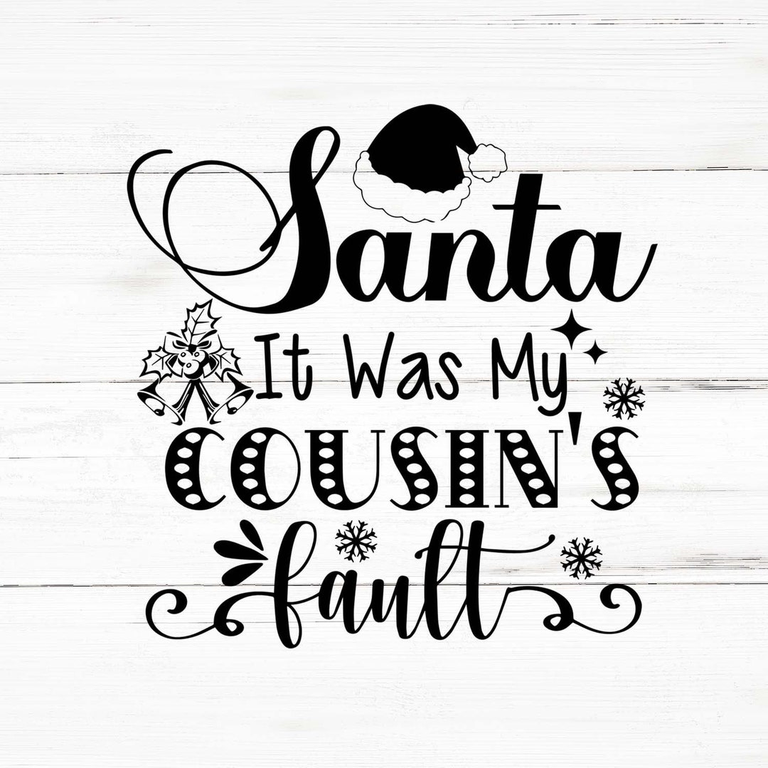 Santa Cousin Svg, Santa Cousin Png, Santa Cousin Bundle, Santa Cousin ...