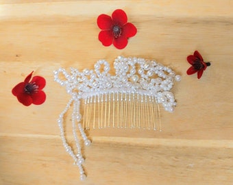 Beaded Bridal Comb - Etsy