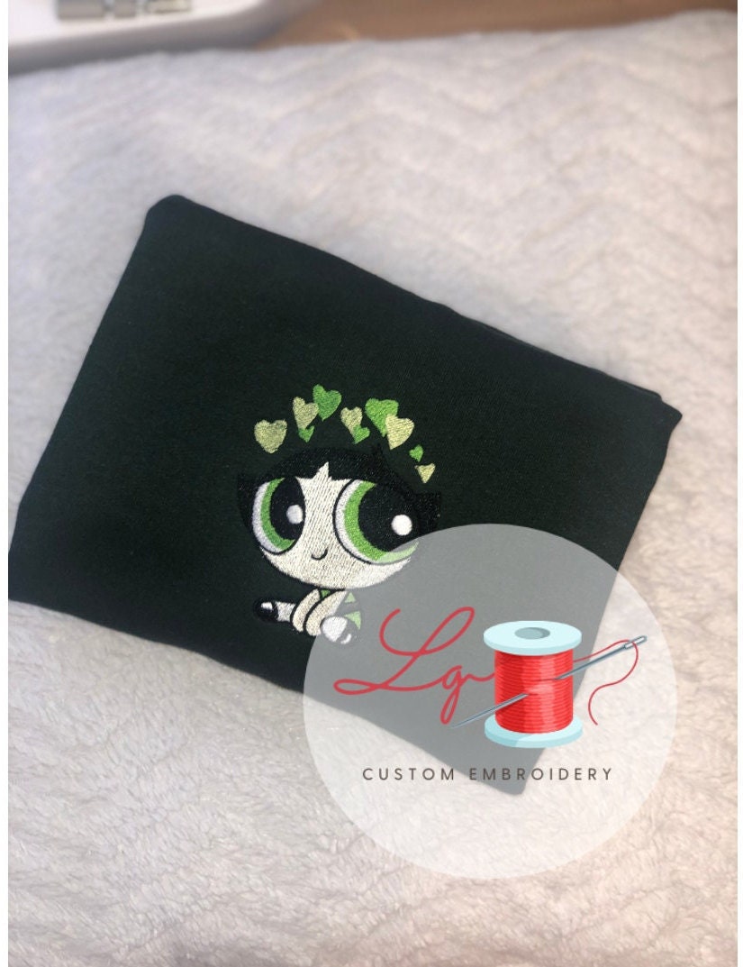 Buttercup Embroidered Sweater| Powerpuff Girls T-shirt| Buttercup ...