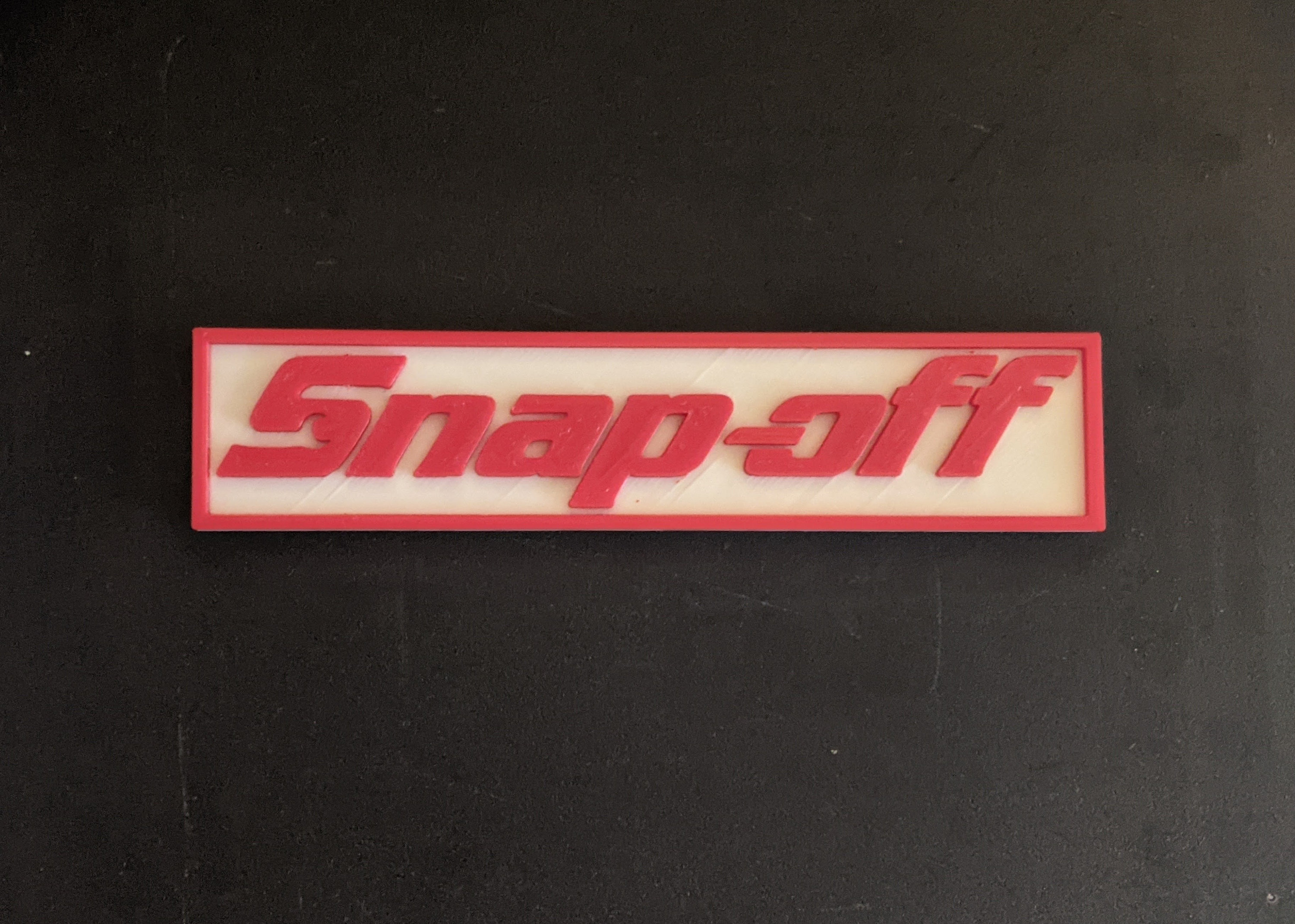 3D Printed Snap Off Magnetic Toolbox Logo Red/White | Etsy