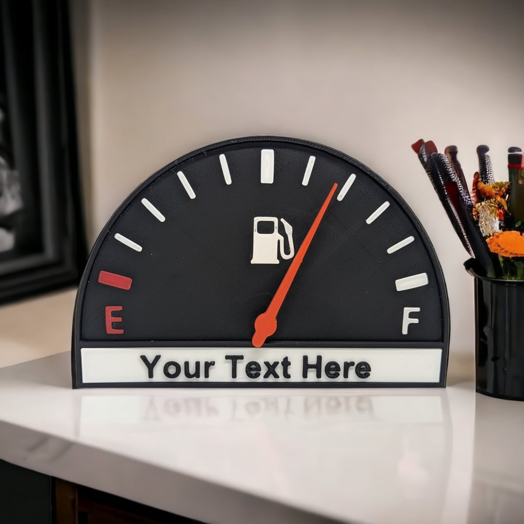 Customizable Fuel / Gas Gauge Sign With Moveable Needle - Etsy