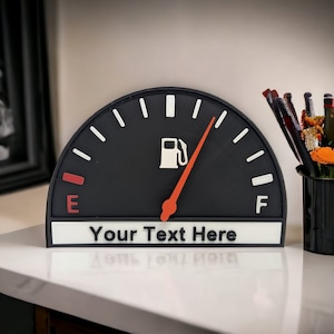 Customizable Fuel / Gas Gauge Sign With Moveable Needle - Etsy