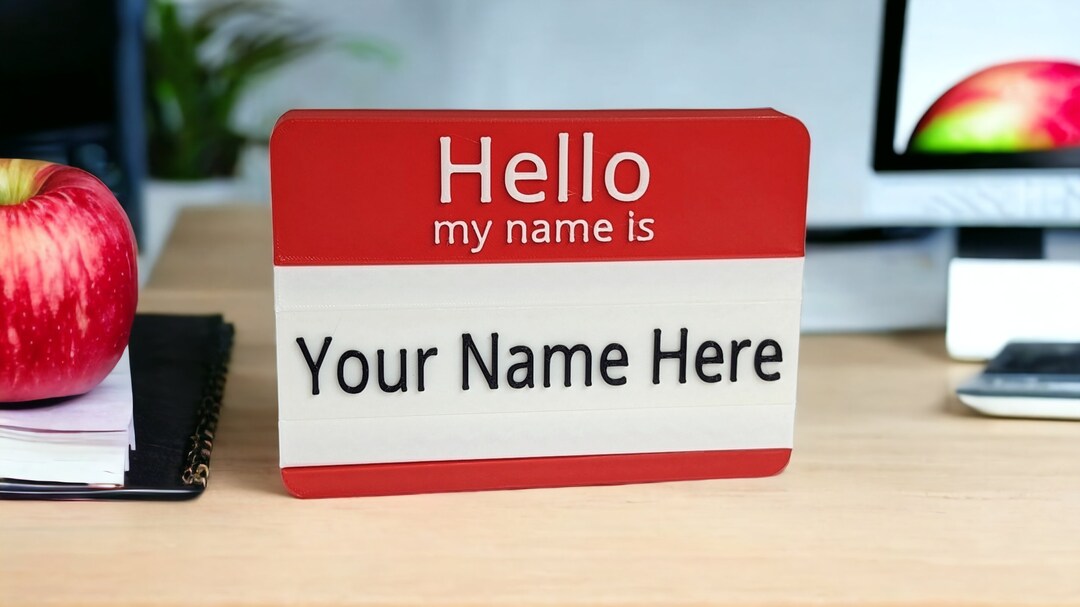 Teachers Large Custom Name Badge Sign - Etsy