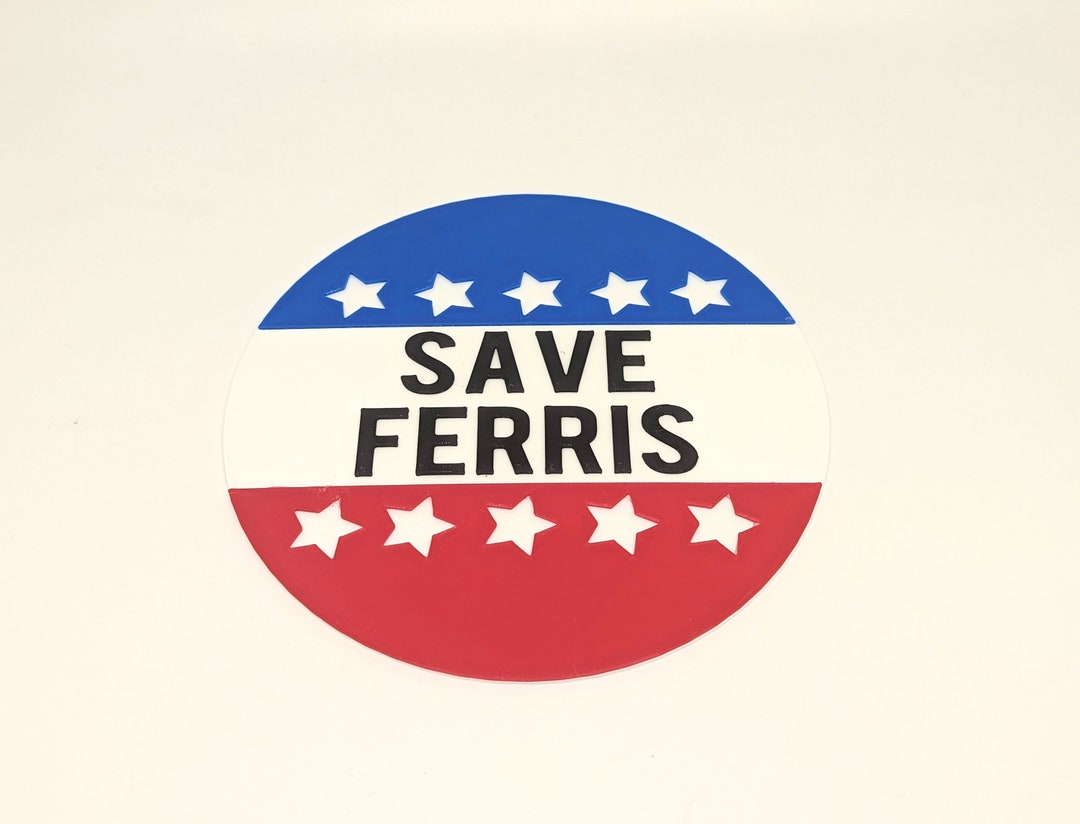 Save Ferris Sign - Plastic 5.5in - Etsy