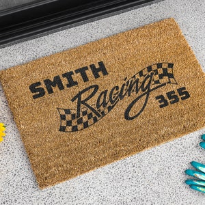Custom Family Name Racing Door Mat| Dirt Bike Racing Name Mat|motocross ...