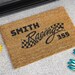 Custom Family Name Racing Door Mat Dirt Bike Racing Name Matmotocross ...