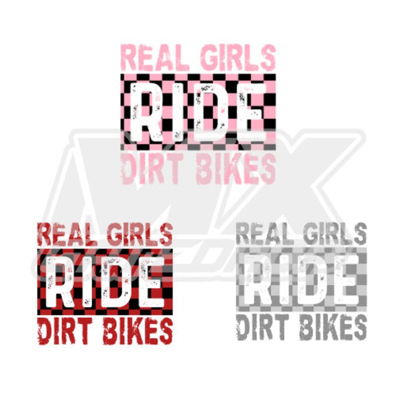 Real Girls Ride Dirt Bikes Motocross Svg Cricut Sublimation - Etsy