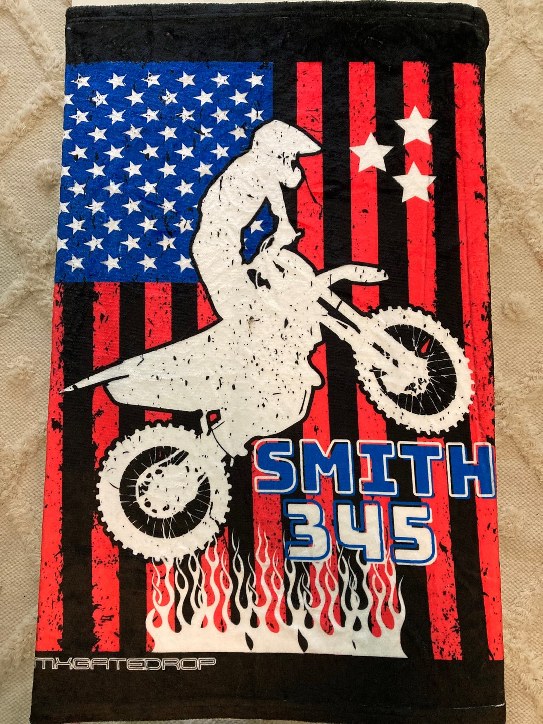 Customized Christmas Motocross Blanket Dirt Bike Racing - Etsy