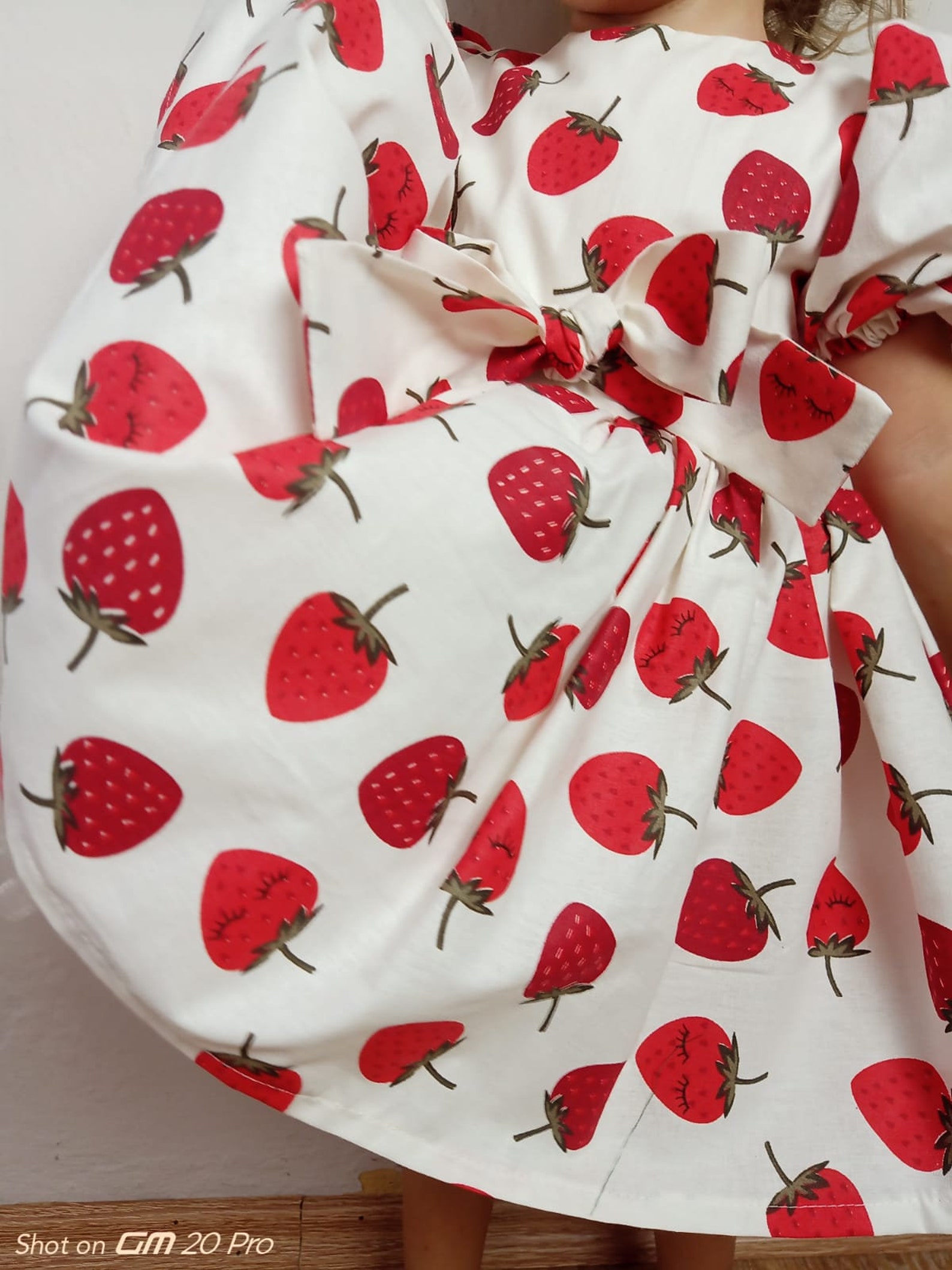 Handmade Girls Strawberry Dress From 0 to 12 Y/o, Party Dress for Girls ...