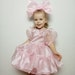 Girls Organza Dress Set With Bowtie Hairband, Flower Girl Dress, Puffy ...