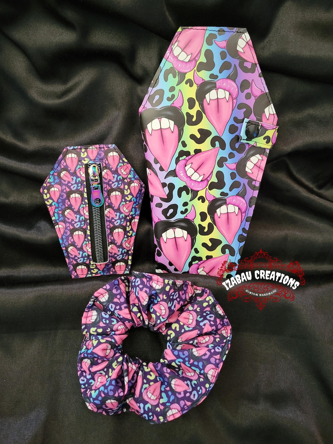 Coffin Wallet / Vamp Teeth / Pastel Goth - Etsy