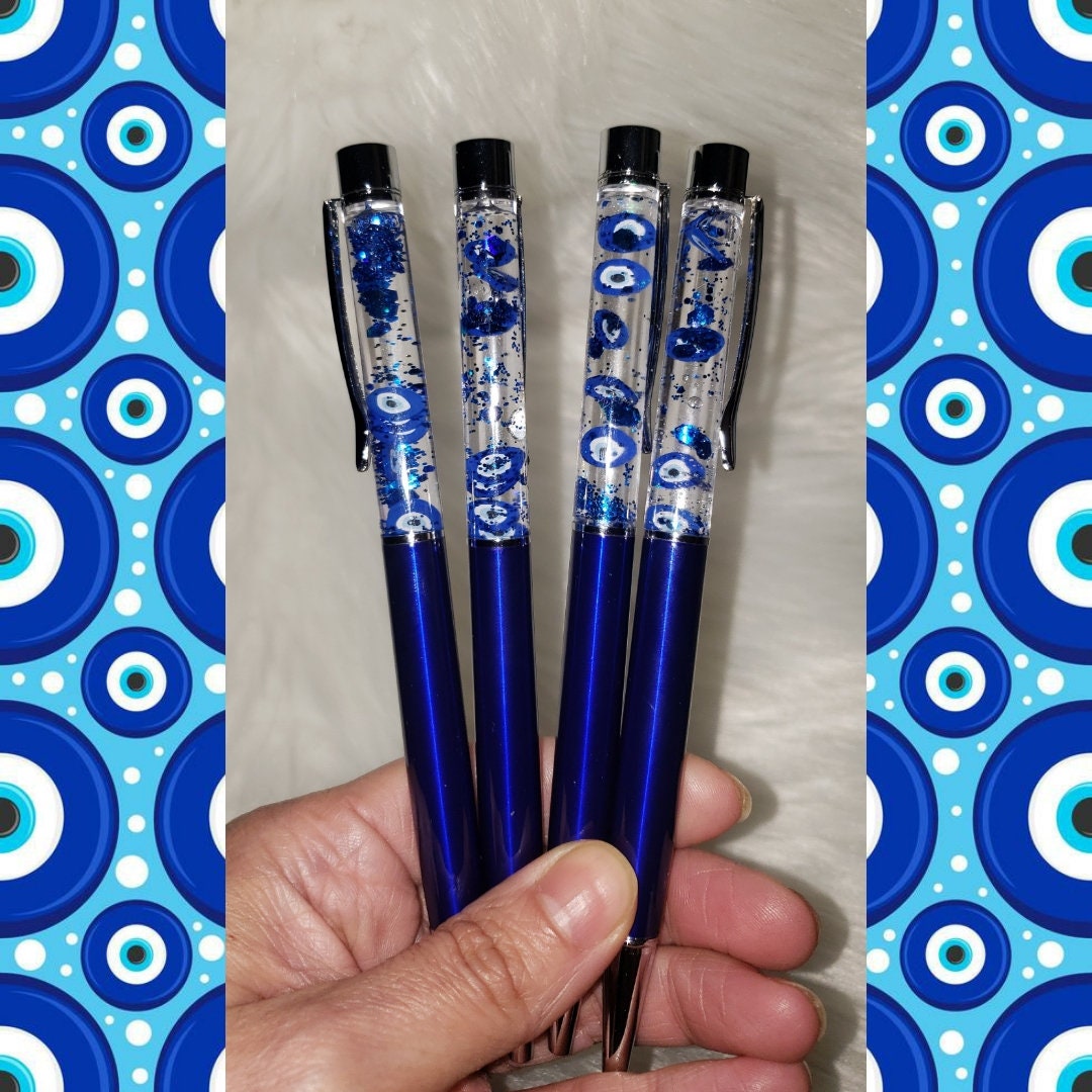 Evil Eye Pen / Evil Eye / Evil Eye Snowglobe Pen / Snowglobe - Etsy