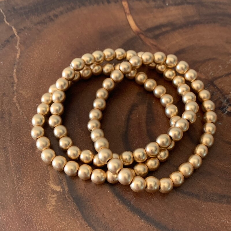 Matte Gold Beads - Etsy