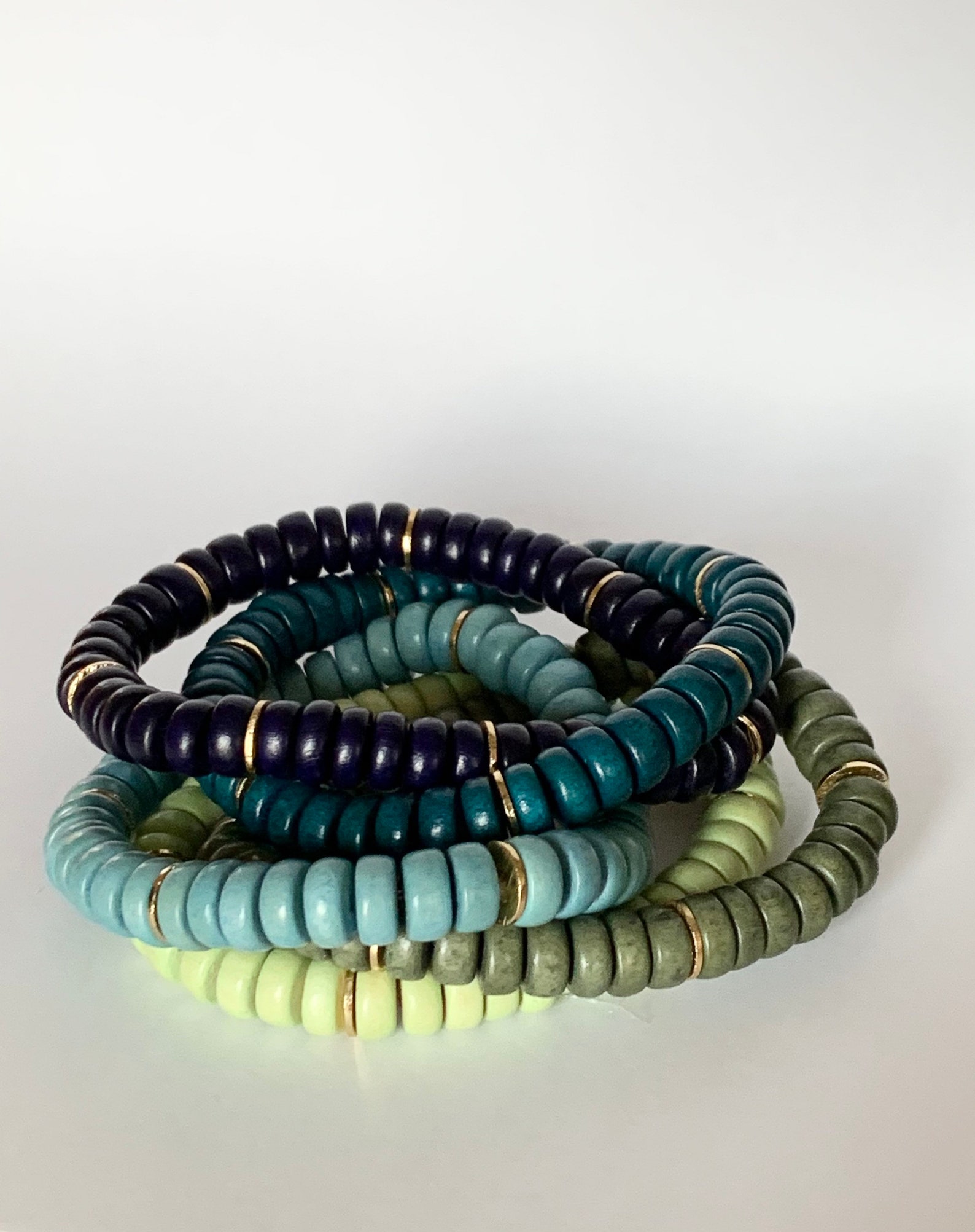 Chunky Holzperlen Armband Stapel/Chunky Armband/Holz Disc - Etsy.de