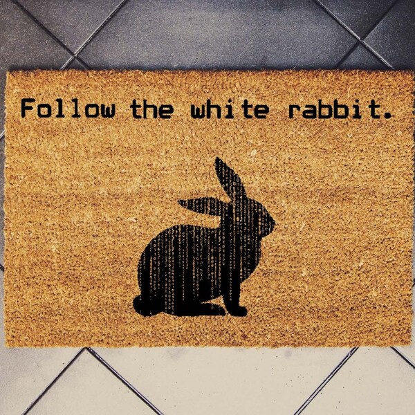 Follow the White Rabbit - Etsy