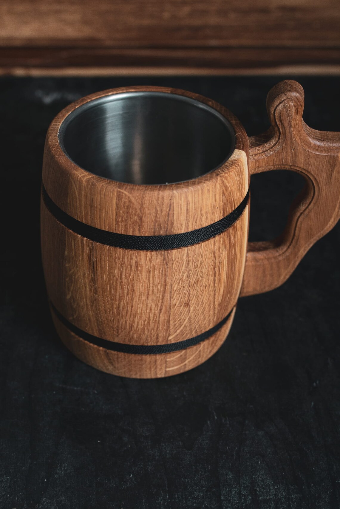 Beautiful Custom Oak Wooden Beer Mug Wooden Beer Mug Tolkien - Etsy