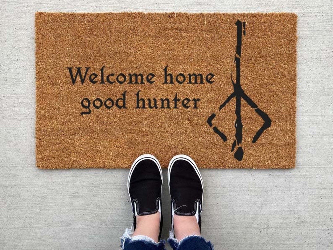 Welcome Home Good Hunter Doormat Bloodborne Doormat Gifts for Gamer ...