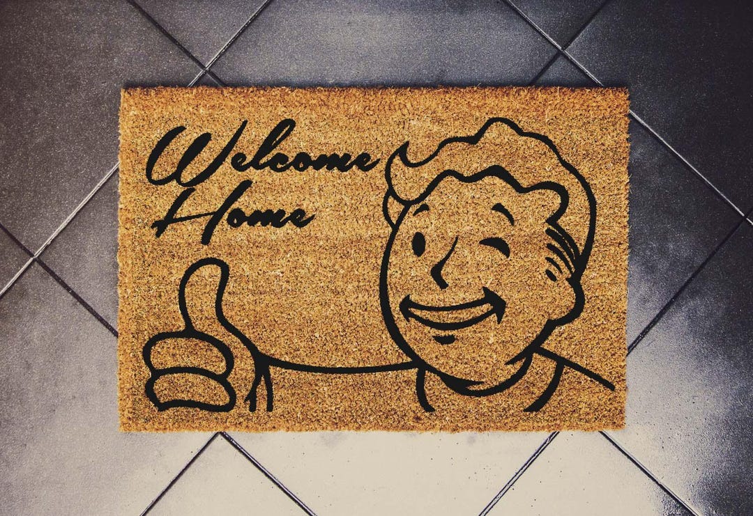 Fallout Boy Vault-tec Nuka Cola Wasteland Doormat Welcome Home Fallout ...