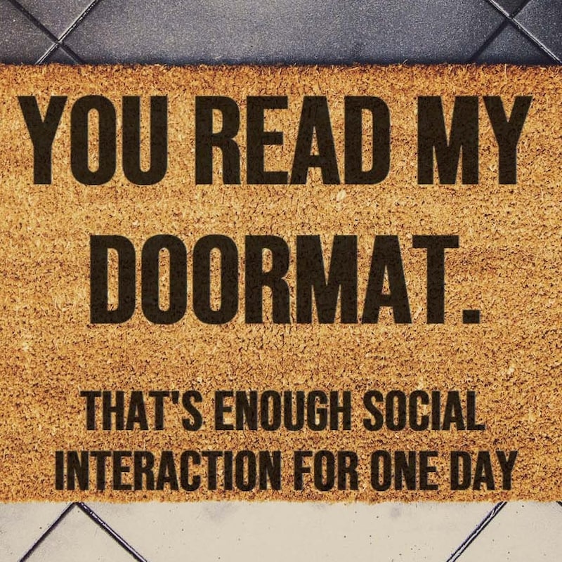 Rude Door Mat - Etsy