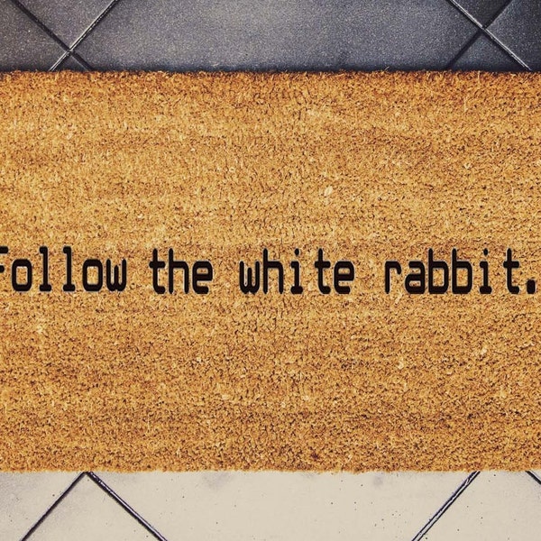 Follow the White Rabbit - Etsy