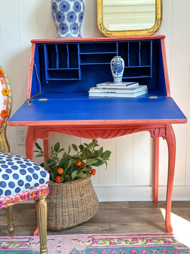 SOLD Secretary Desk and Chair - Etsy