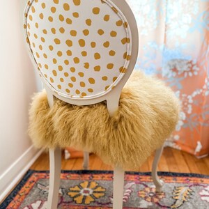 SOLD Customizable Fur Chair - Goldie - Etsy