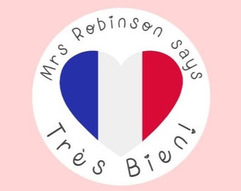 French Teacher Stickers - Etsy UK