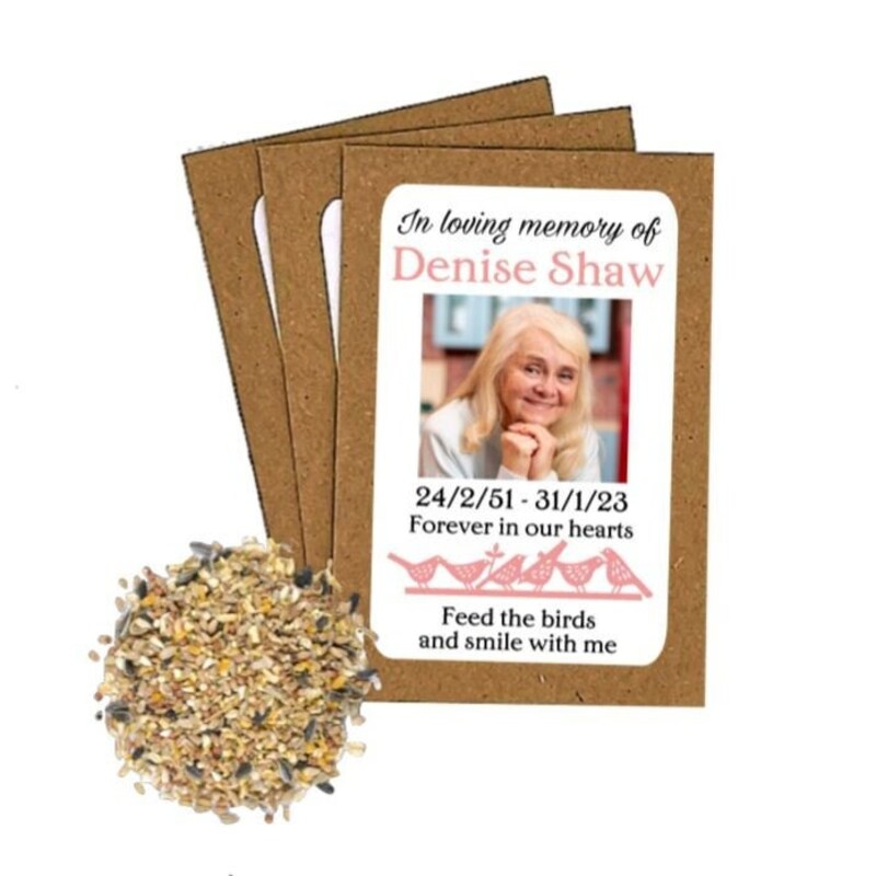 Bird Seed Memorial Packets - Etsy